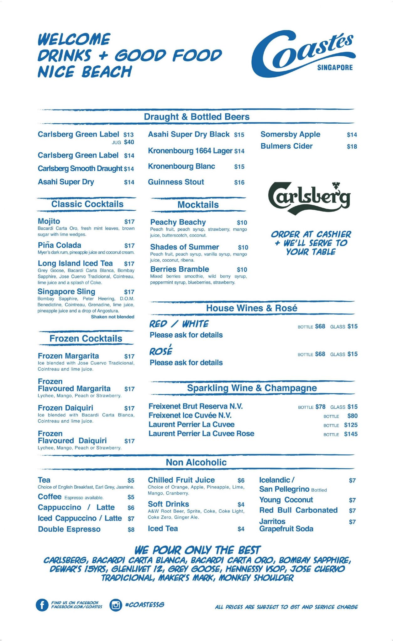 Brunch Restaurant Places in Sentosa | Menu